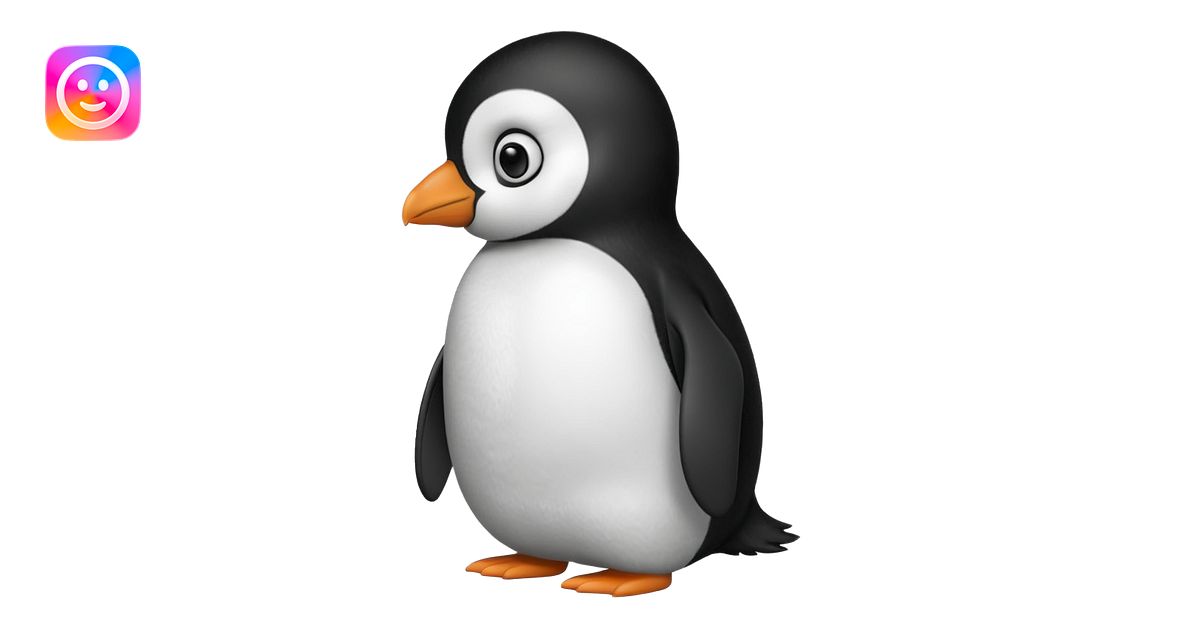 penguin side slightly side ways eyes facing forward suspiciously and ...