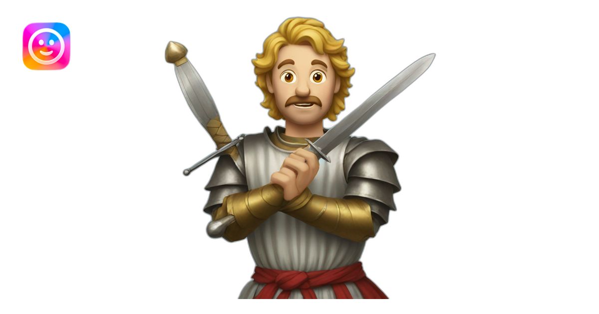 medieval sword-swallower emoji | AI Emoji Generator
