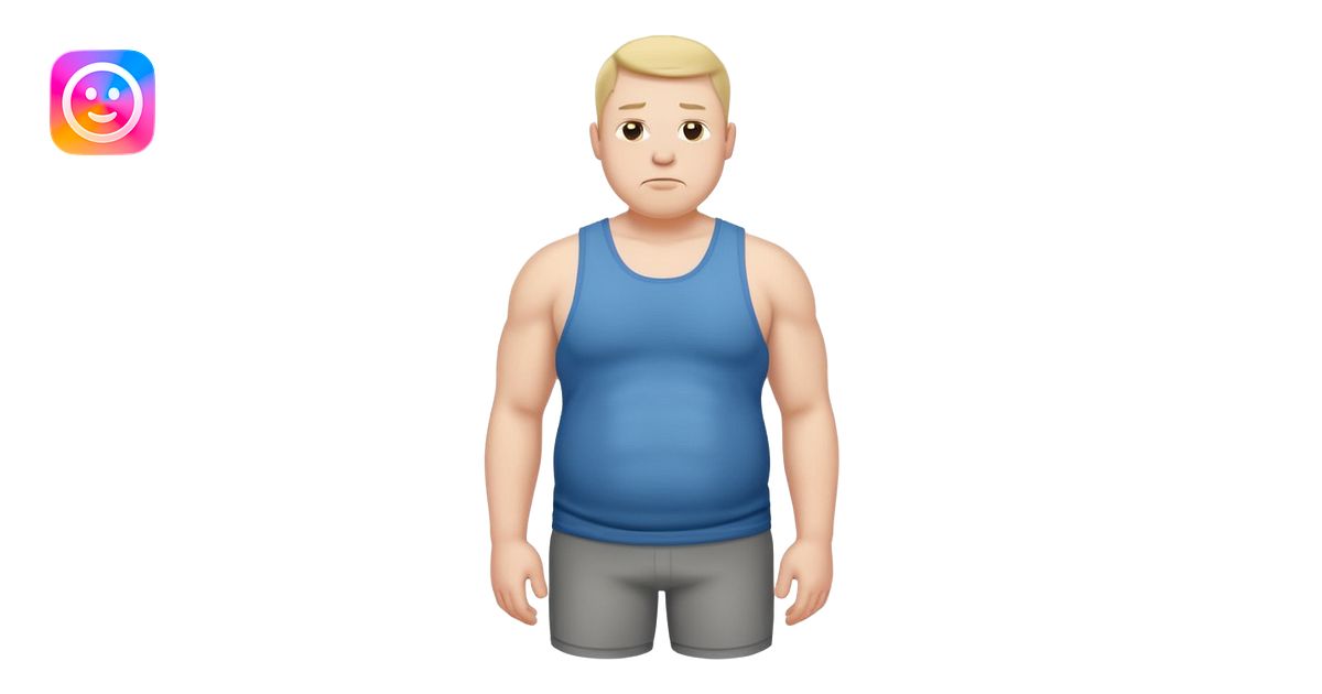 skinny fat man emoji | AI Emoji Generator