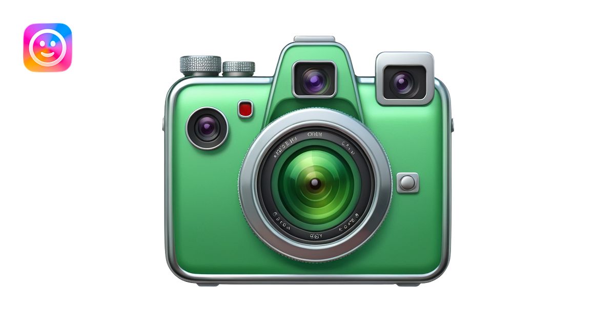 generate a green camera speed emoji | AI Emoji Generator