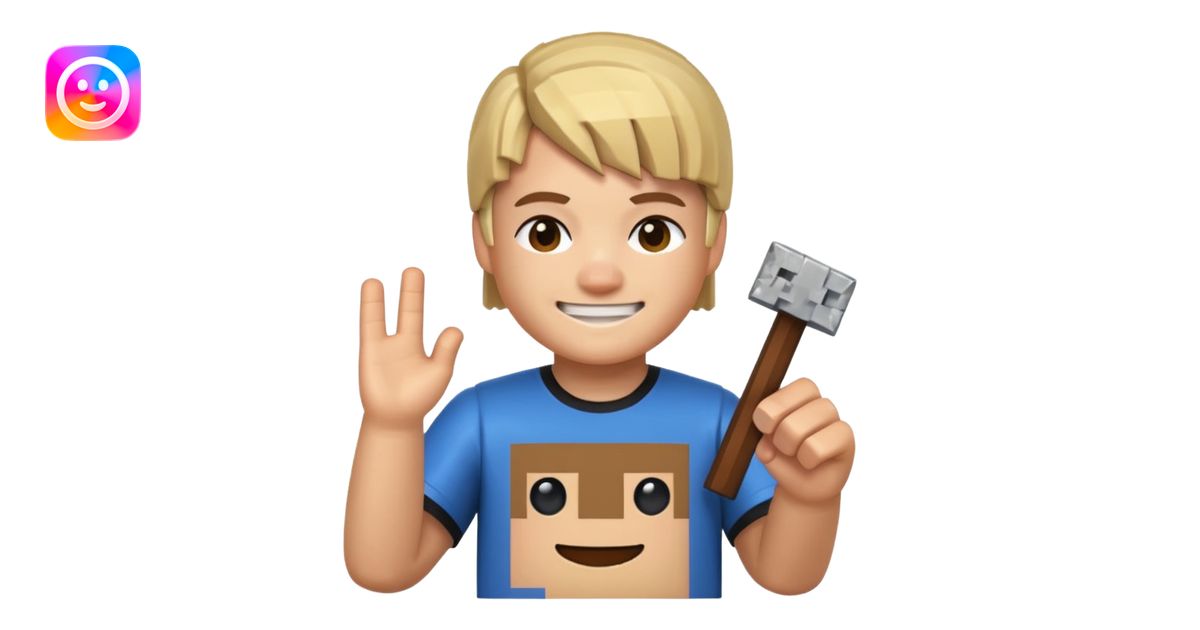 Roblox emoji noob Minecraft emoji | AI Emoji Generator