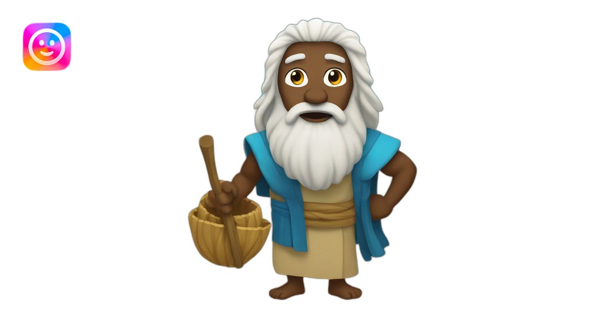 moses at the red sea emoji | AI Emoji Generator
