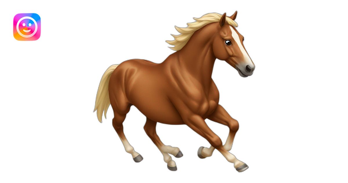 Horse running emoji | AI Emoji Generator