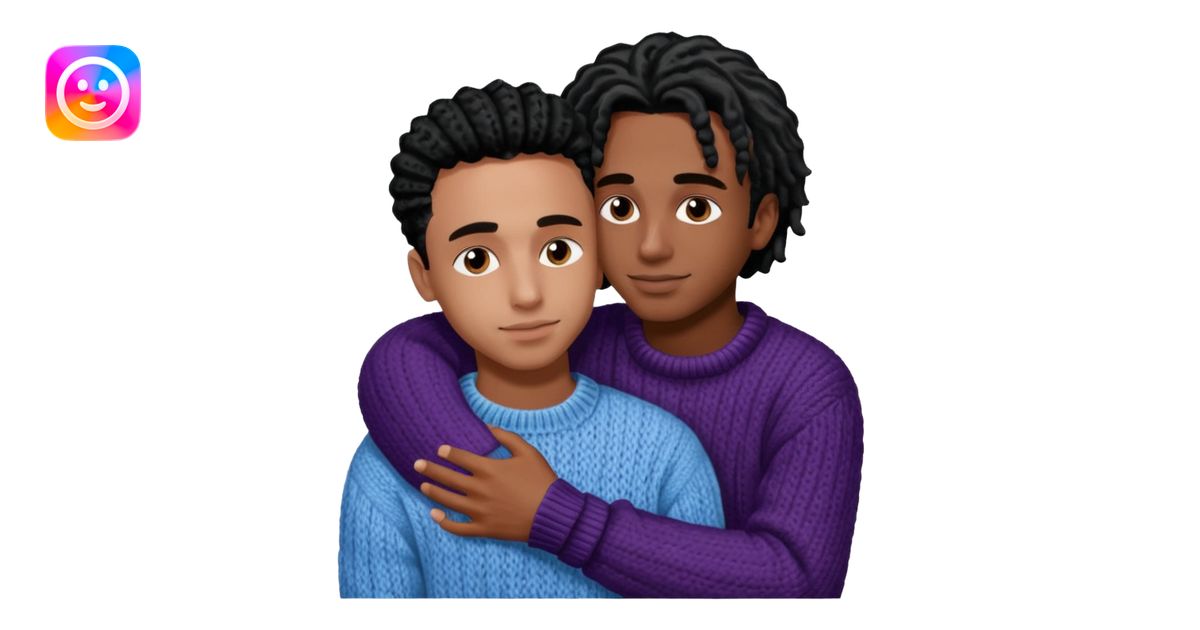 Playboi carti hugging jeffrey epstein in his sweater emoji | AI Emoji ...