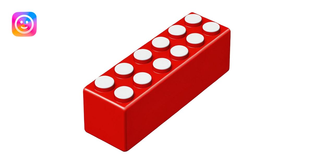 red lego brick emoji | AI Emoji Generator