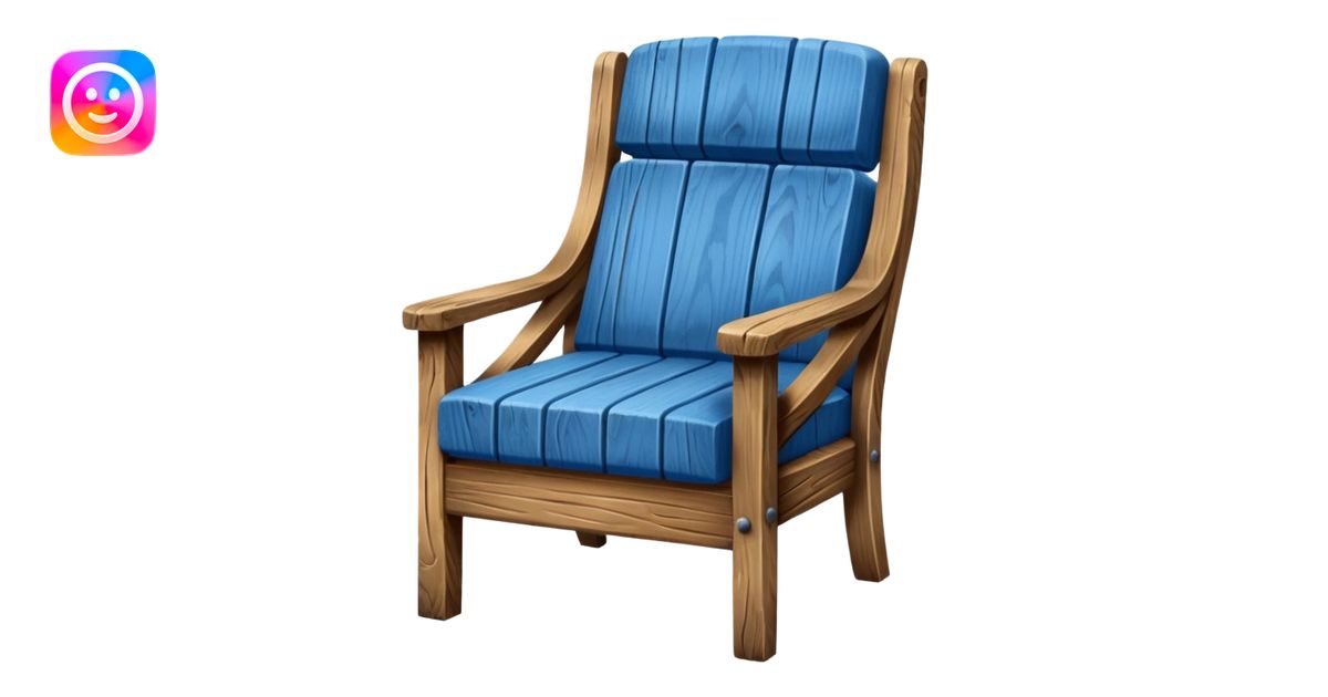 Blue chair emoji | AI Emoji Generator