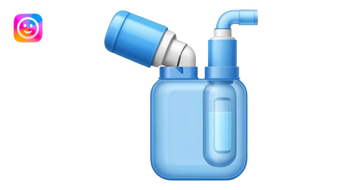 blue inhaler emoji | AI Emoji Generator