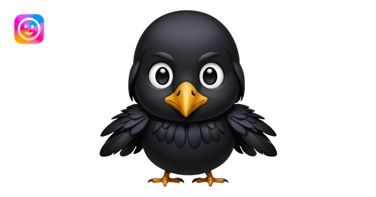 raven chibi emoji emoji | AI Emoji Generator