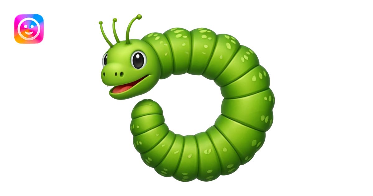 Inchworm inching emoji | AI Emoji Generator