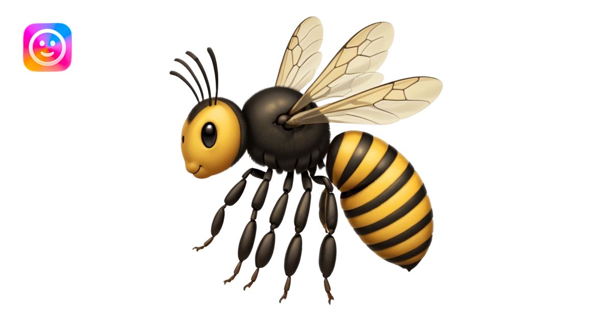 male bee side wya emoji | AI Emoji Generator