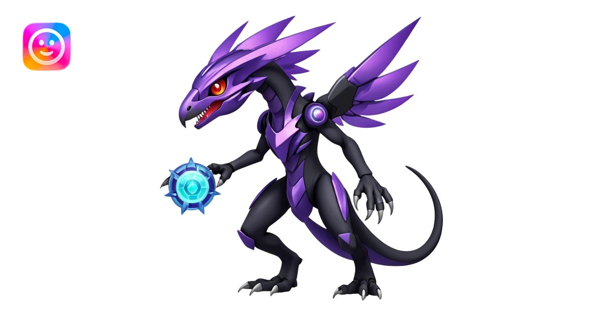 Shiny Dark Evil Nebula Futuristic Fakemon-Pokemon-Digimon-Spectrobes ...