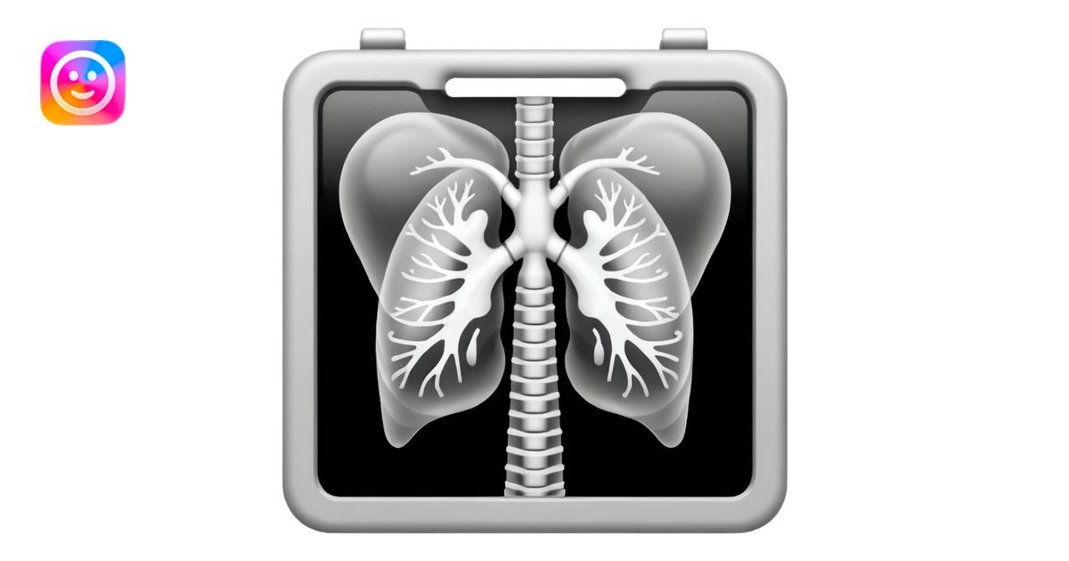 Chest X-ray emoji | AI Emoji Generator