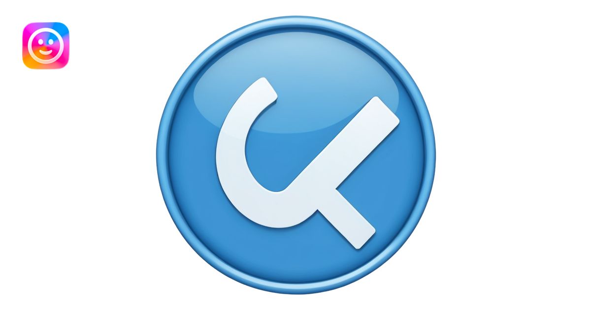 A white right tick symbol on blue circle similar to verified badge ...