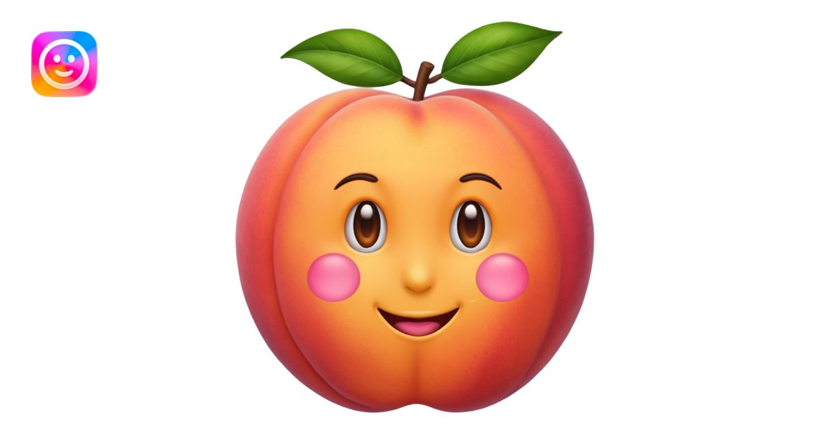 emoji peach emoji | AI Emoji Generator