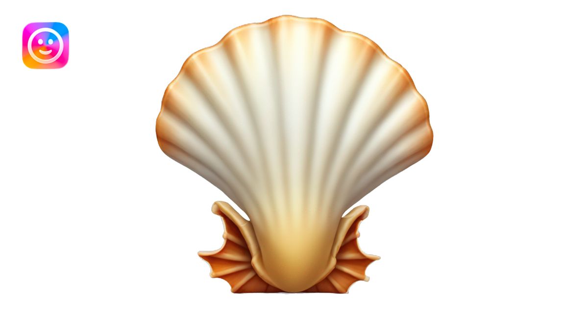 scallop-seashell emoji | AI Emoji Generator