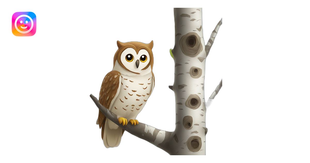 birch owl emoji | AI Emoji Generator