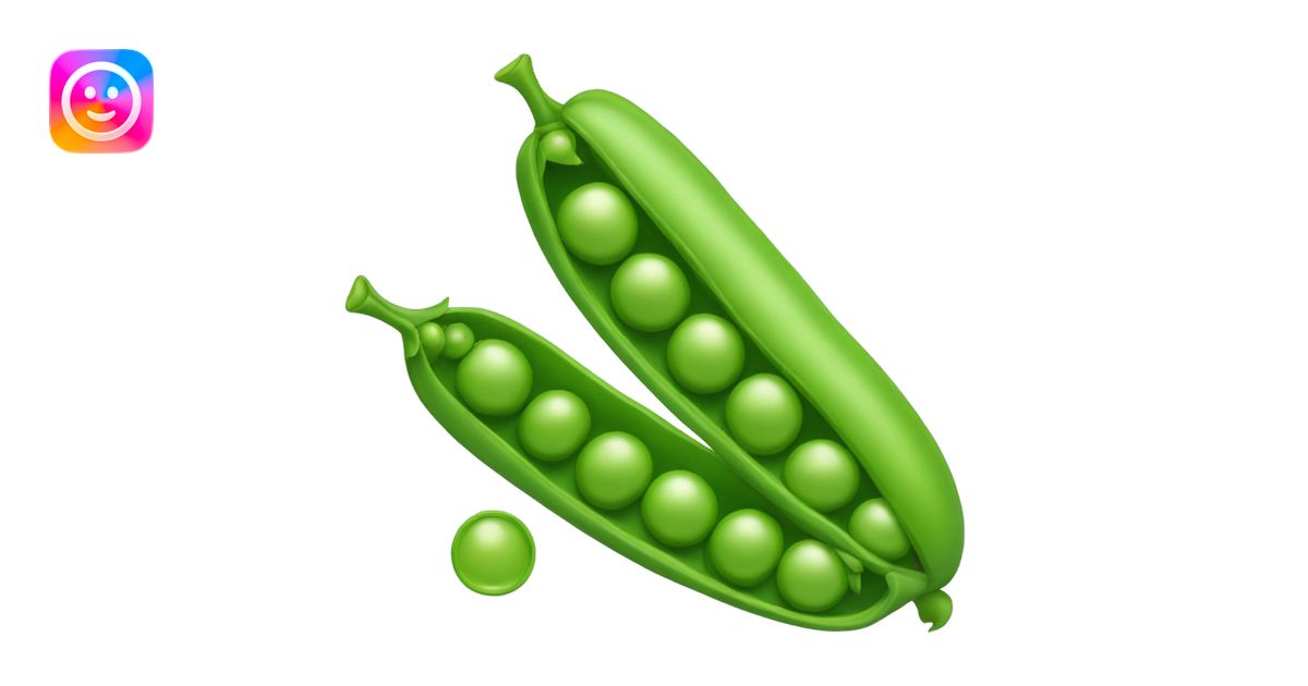 Pea pod emoji | AI Emoji Generator