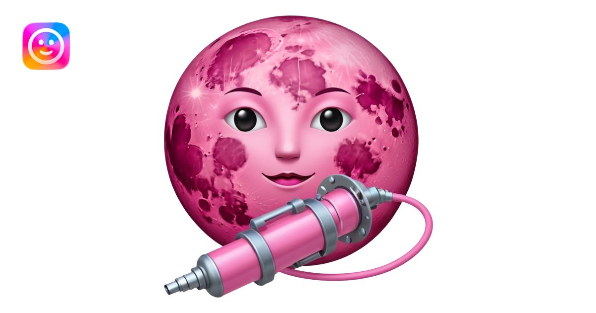 a pink full moon with a pink fuel pump, the fuel pump tube should be ...
