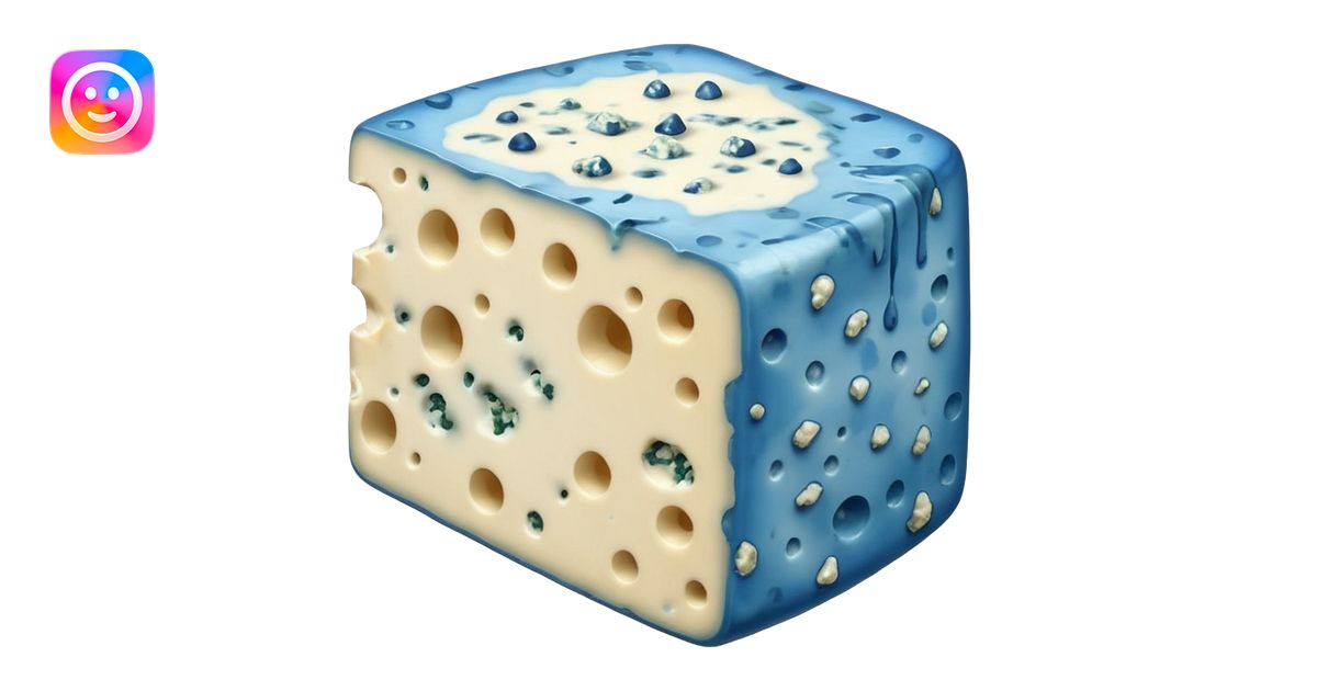 blue cheese emoji | AI Emoji Generator