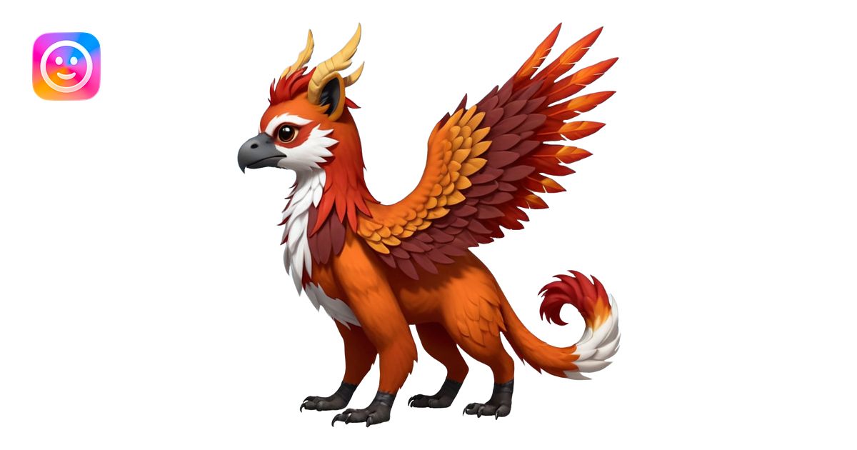 4-legged realistic digitigrade scaly winged long-big-beaked Gryphon ...