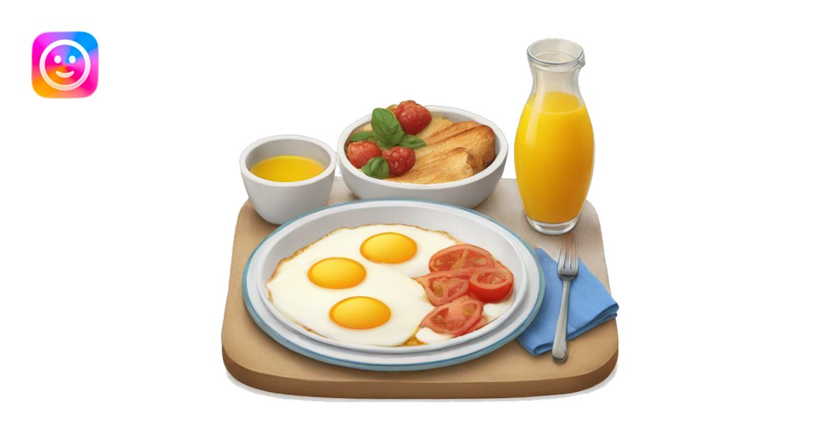 Mediterranean breakfast emoji | AI Emoji Generator