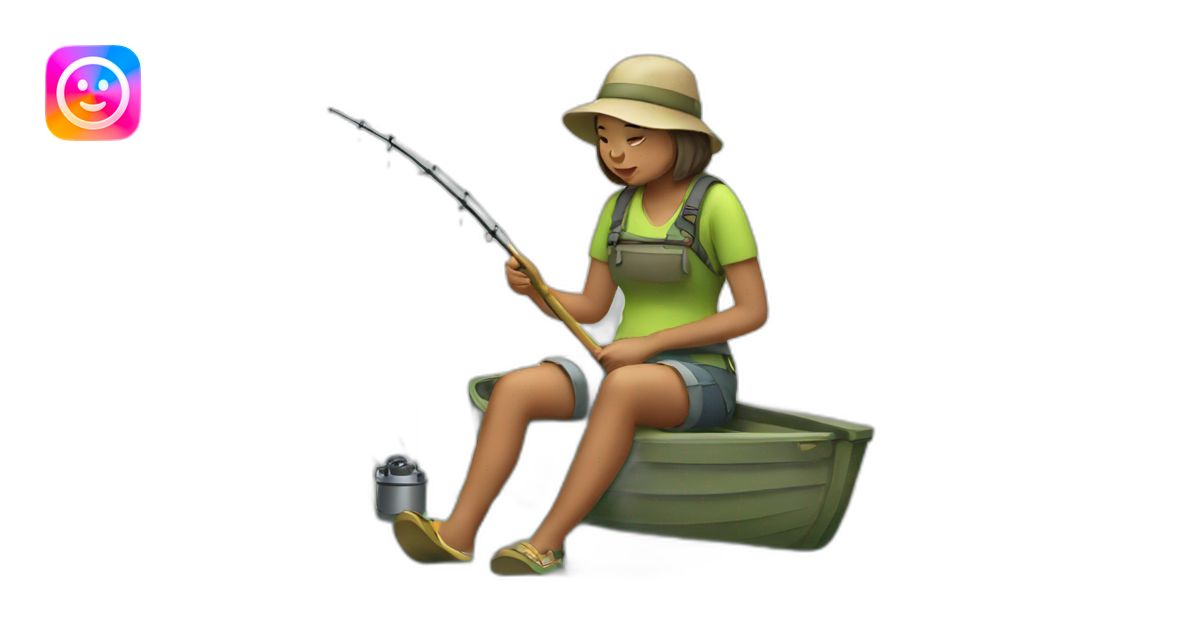 girl fishing emoji | AI Emoji Generator