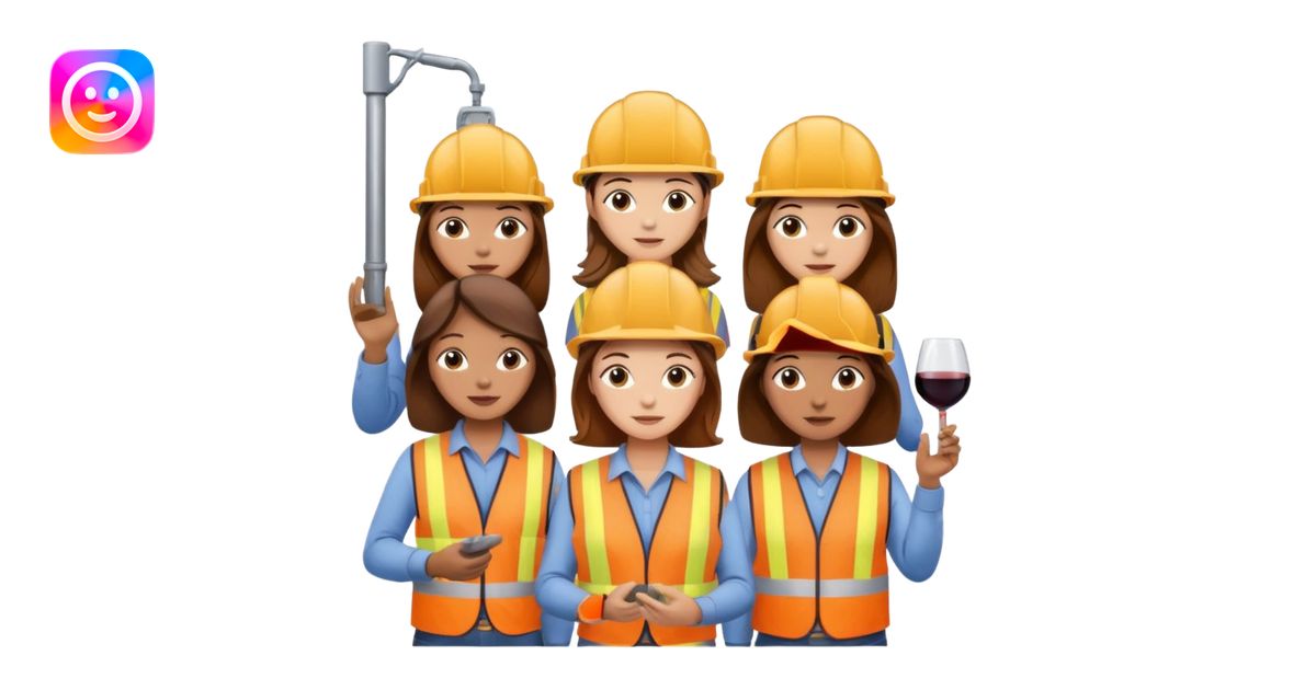 Make a photo of 5 project managers, specifically 3 girls with brown ...