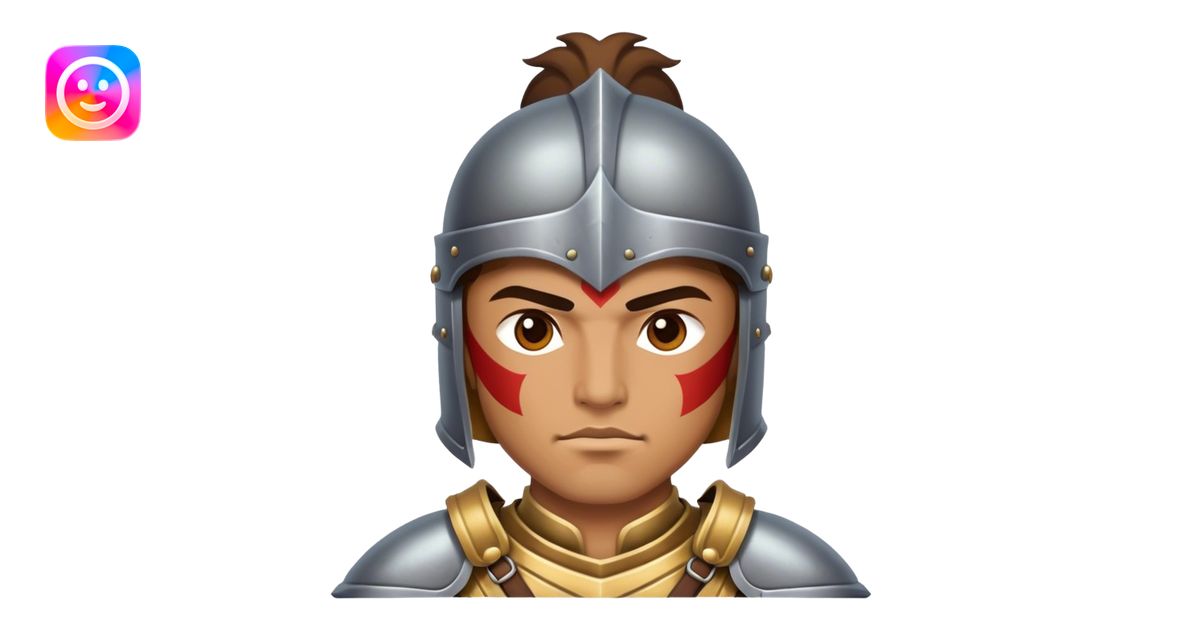 man warrior With armor emoji | AI Emoji Generator