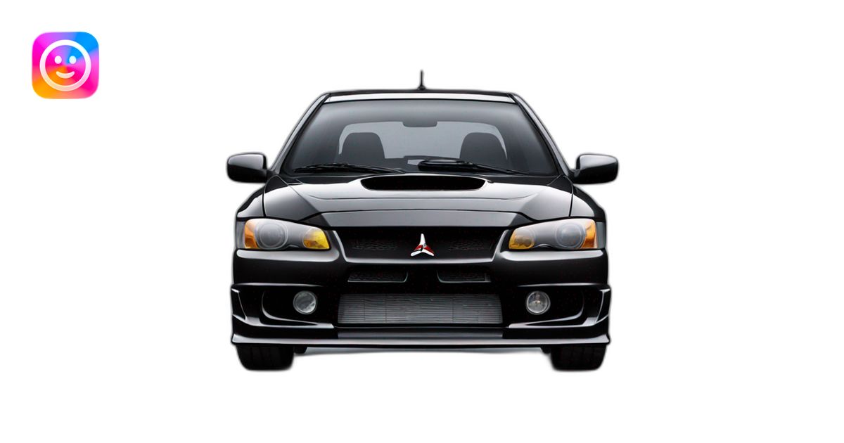 mitsubishi lancer evolution ix black emoji | AI Emoji Generator