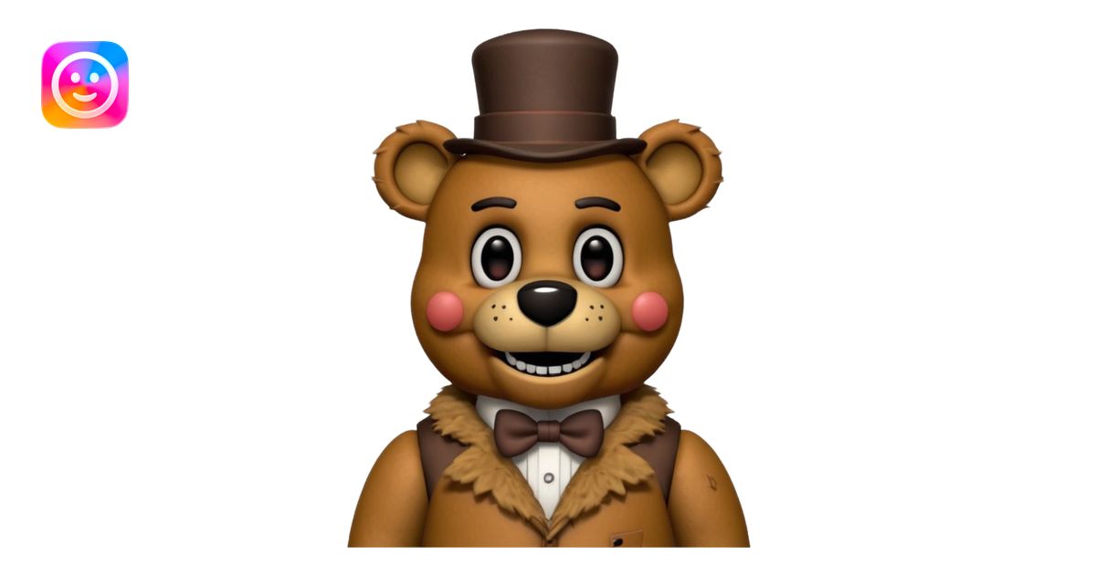 Freddy Fazbear (small hat) from Five Nights At Freddy's Movie emoji ...