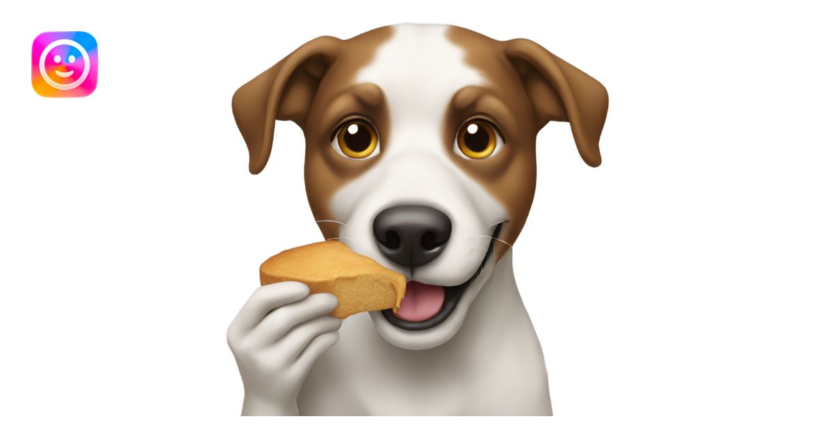 dog eating emoji | AI Emoji Generator