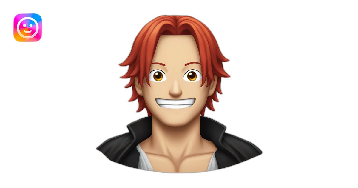 Shanks from One Piece emoji | AI Emoji Generator