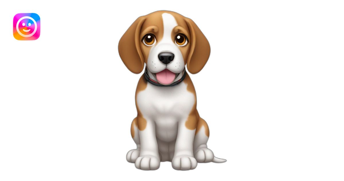 Beagle puppy emoji | AI Emoji Generator
