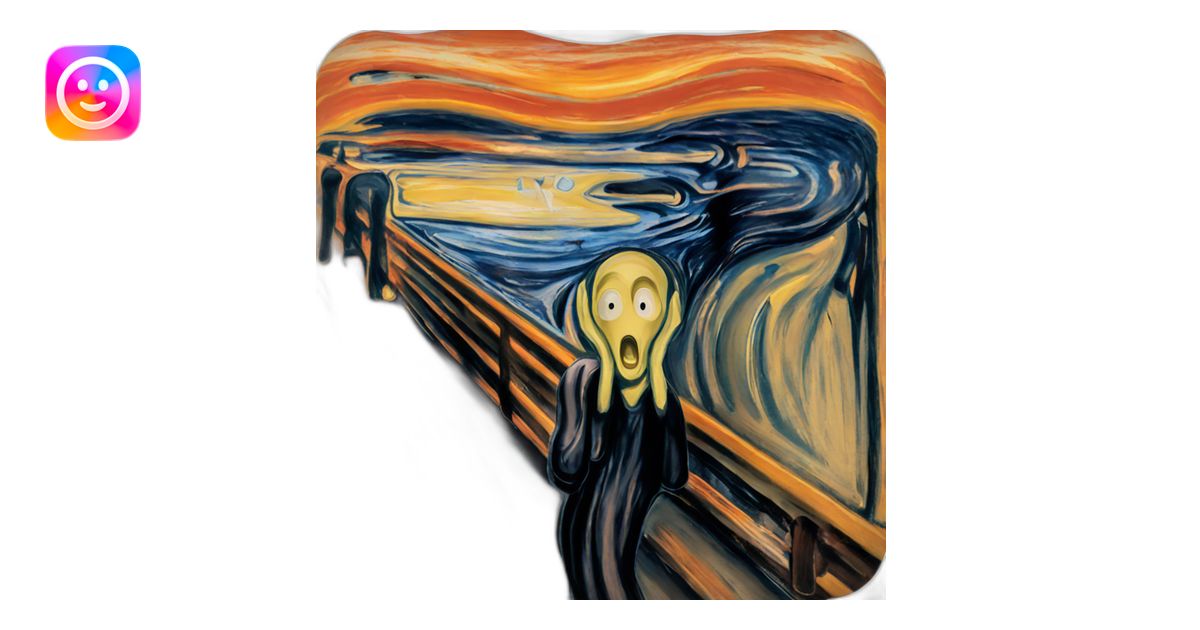 The scream by Edvard munch emoji | AI Emoji Generator