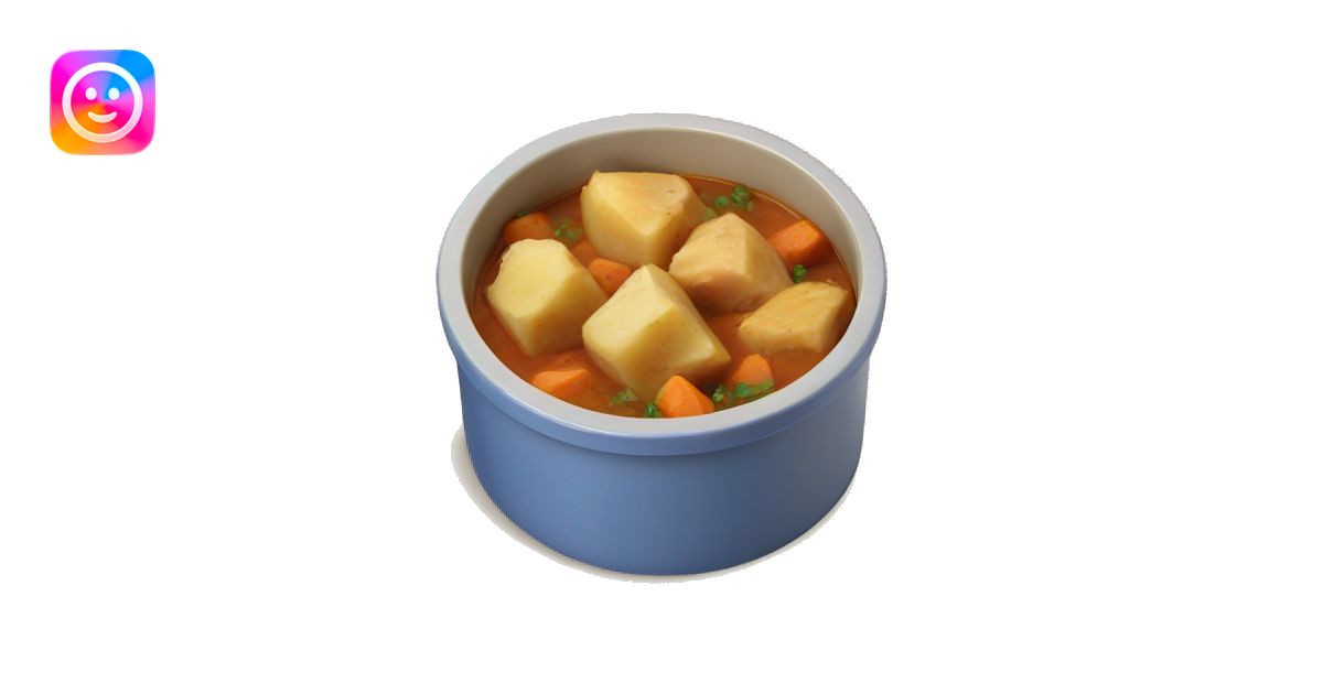 chicken chunk stew with cubed potatoes emoji | AI Emoji Generator
