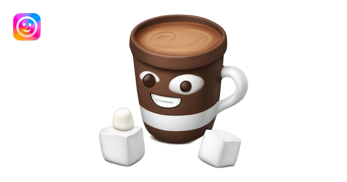 Cocoa with marshmallow emoji | AI Emoji Generator