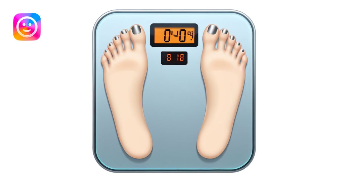 feet on digital scales emoji | AI Emoji Generator