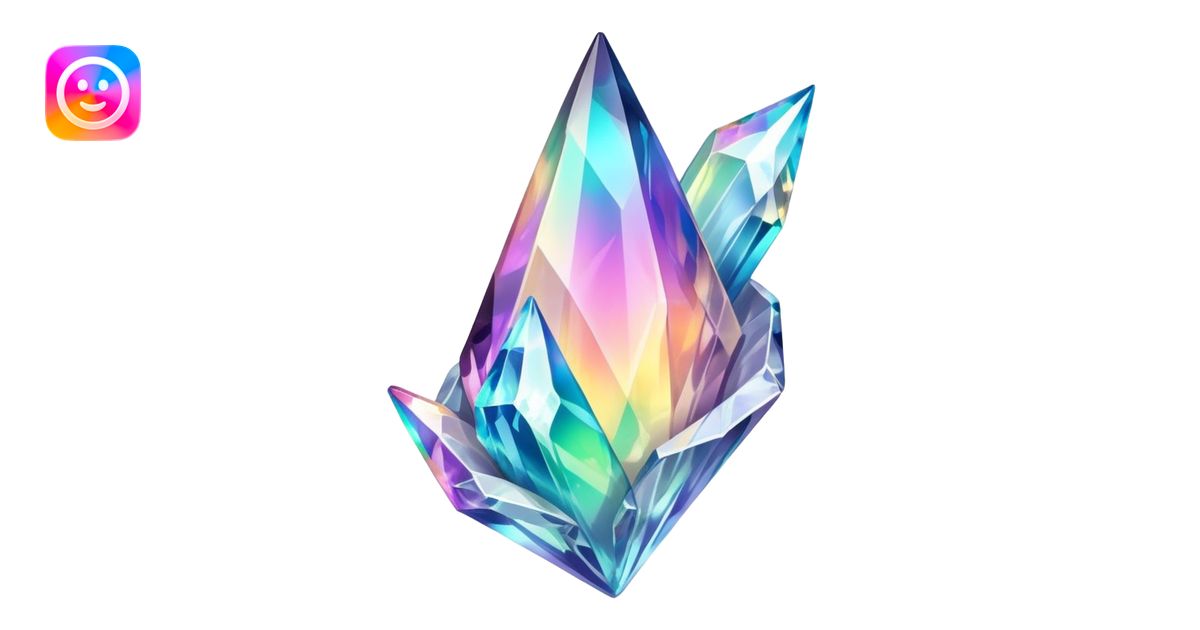 iridescent nebula crystal shard emoji | AI Emoji Generator