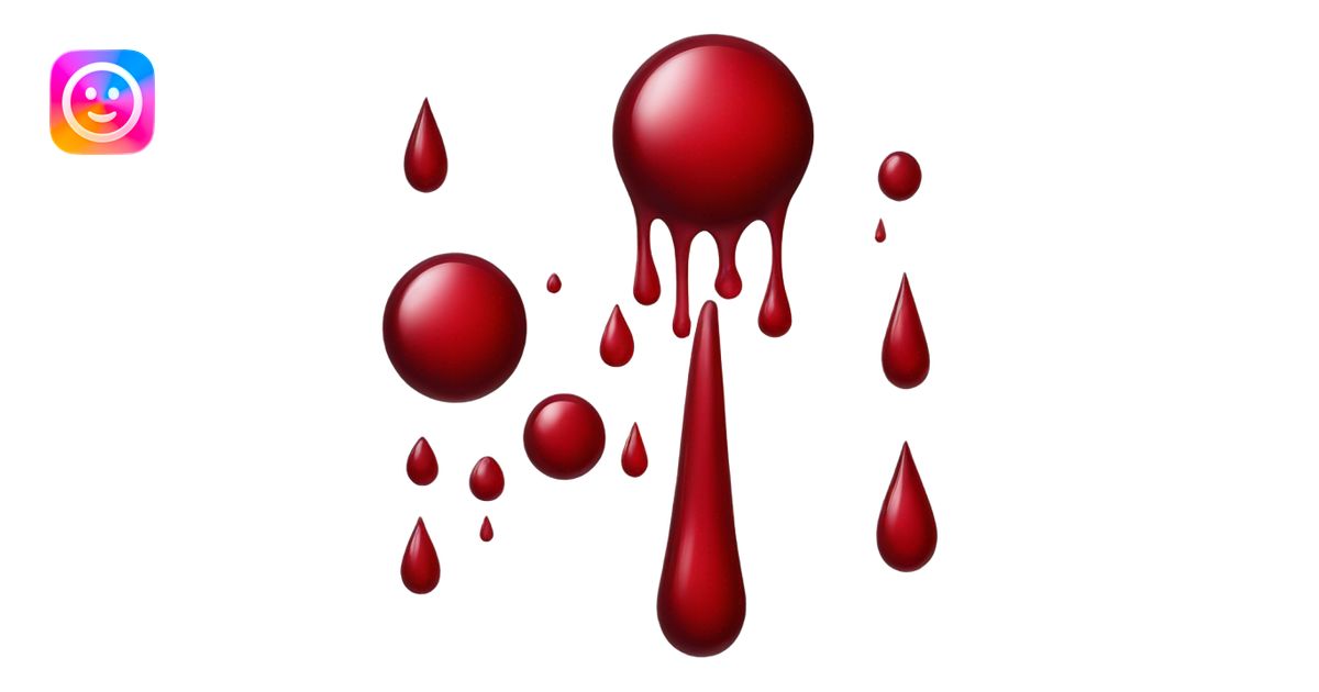 BLOOD emoji | AI Emoji Generator