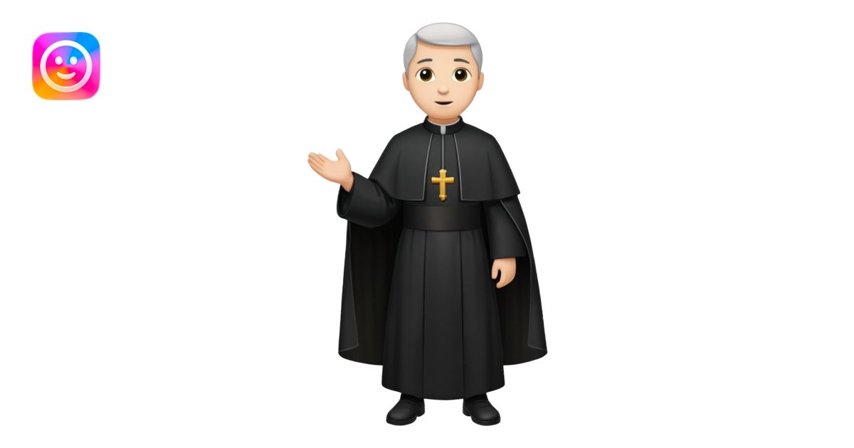 priest, full body emoji | AI Emoji Generator