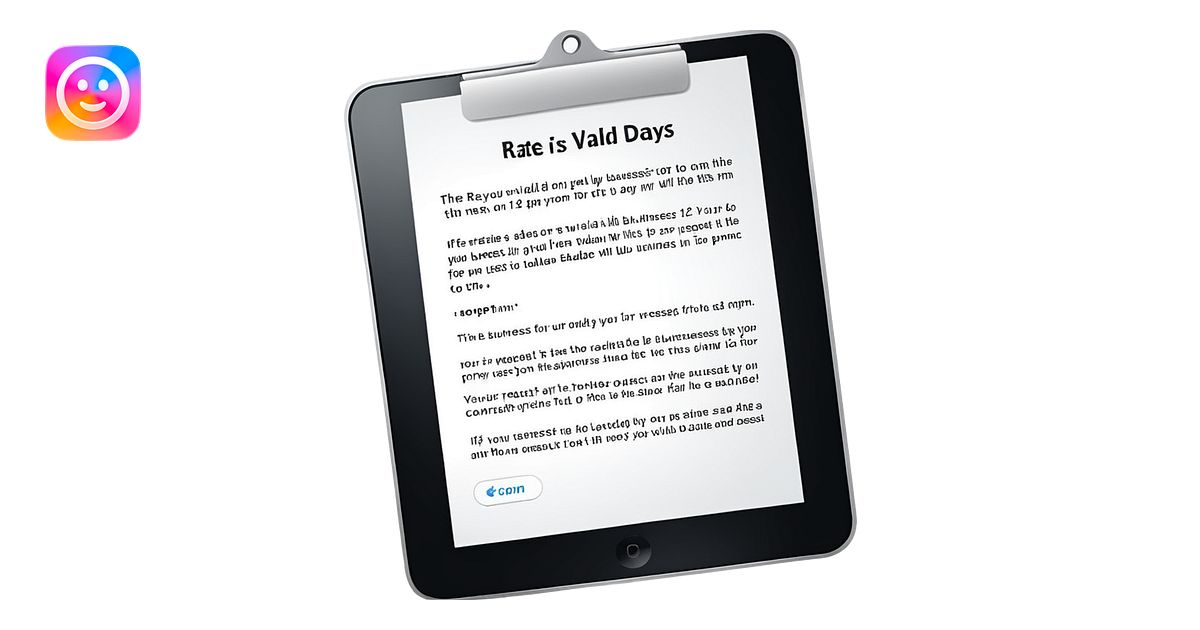 The rate is valid only on business days from 12 PM to 4 PM. If your ...