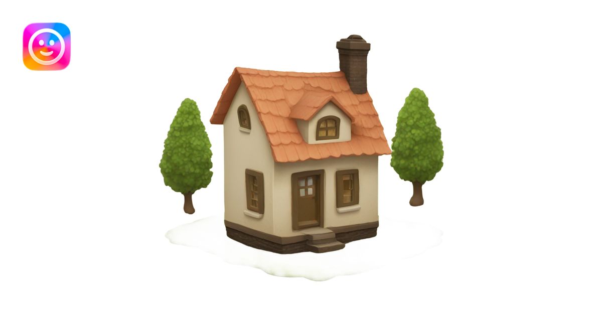 Tiny toy house emoji | AI Emoji Generator