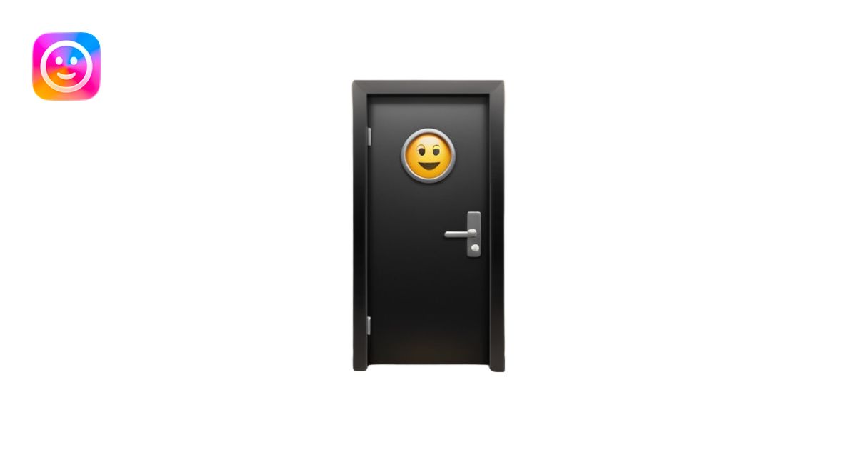 hotel room door modern hallway with spot light up emoji | AI Emoji ...