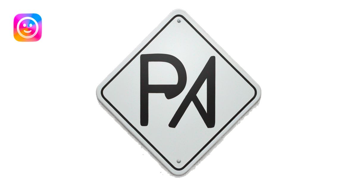 Sign with the inscription Apalon emoji | AI Emoji Generator