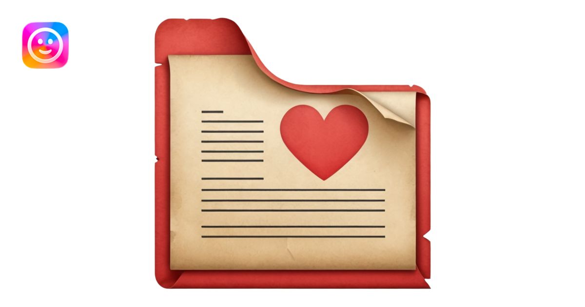 Office red document emoji | AI Emoji Generator