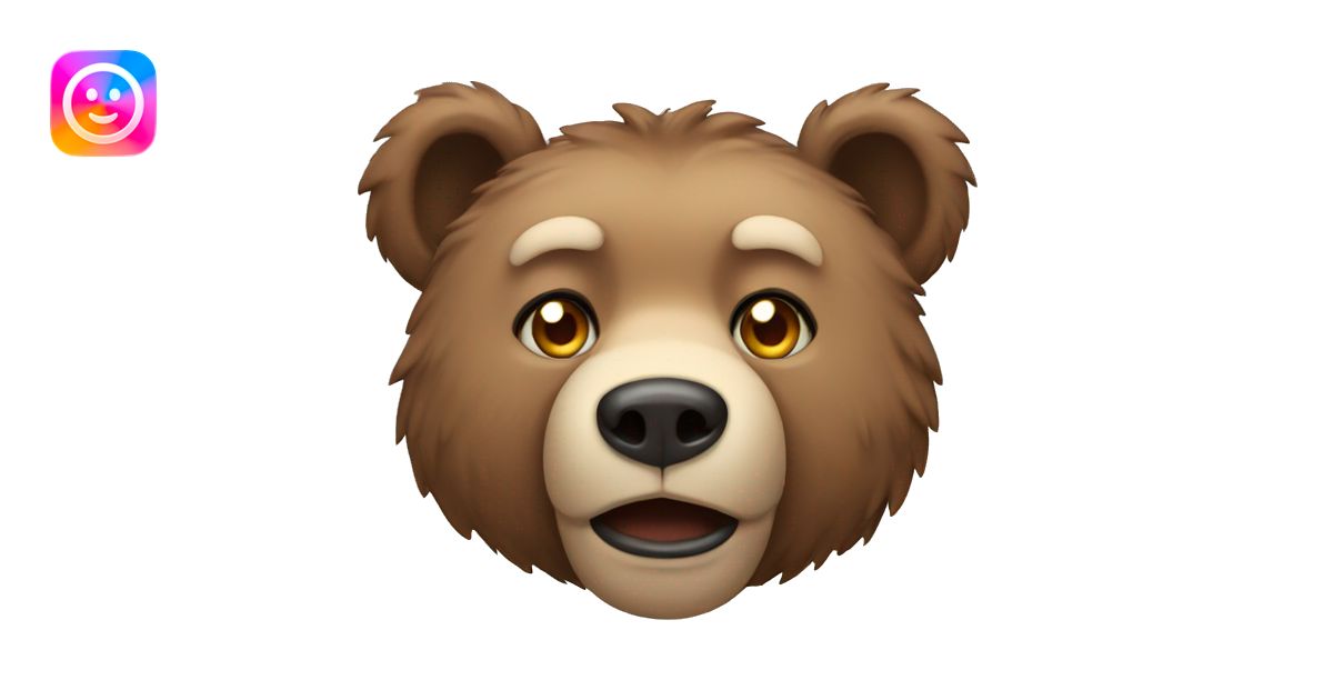 Bear emoji | AI Emoji Generator