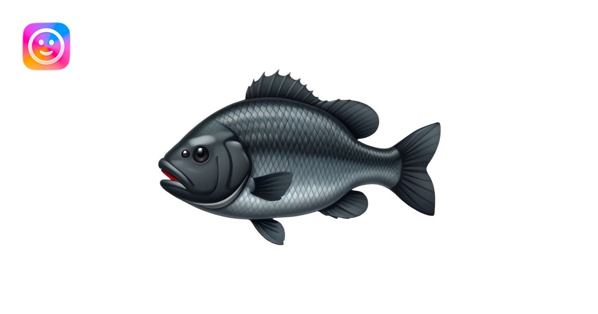 Black bass emoji | AI Emoji Generator