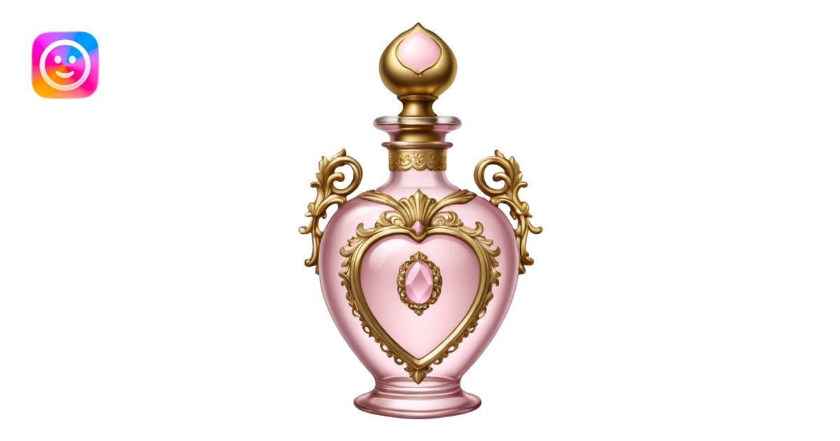 vintage rococo pale pink spam perfume emoji | AI Emoji Generator