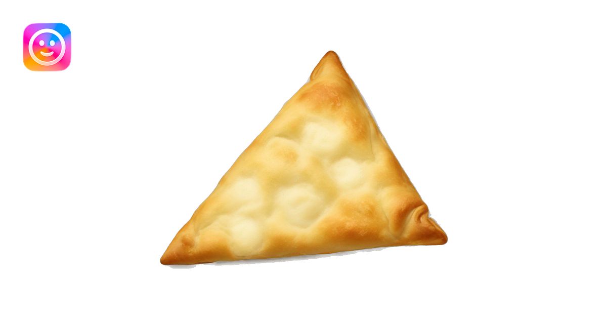 triangle burek filled with white cheese emoji | AI Emoji Generator