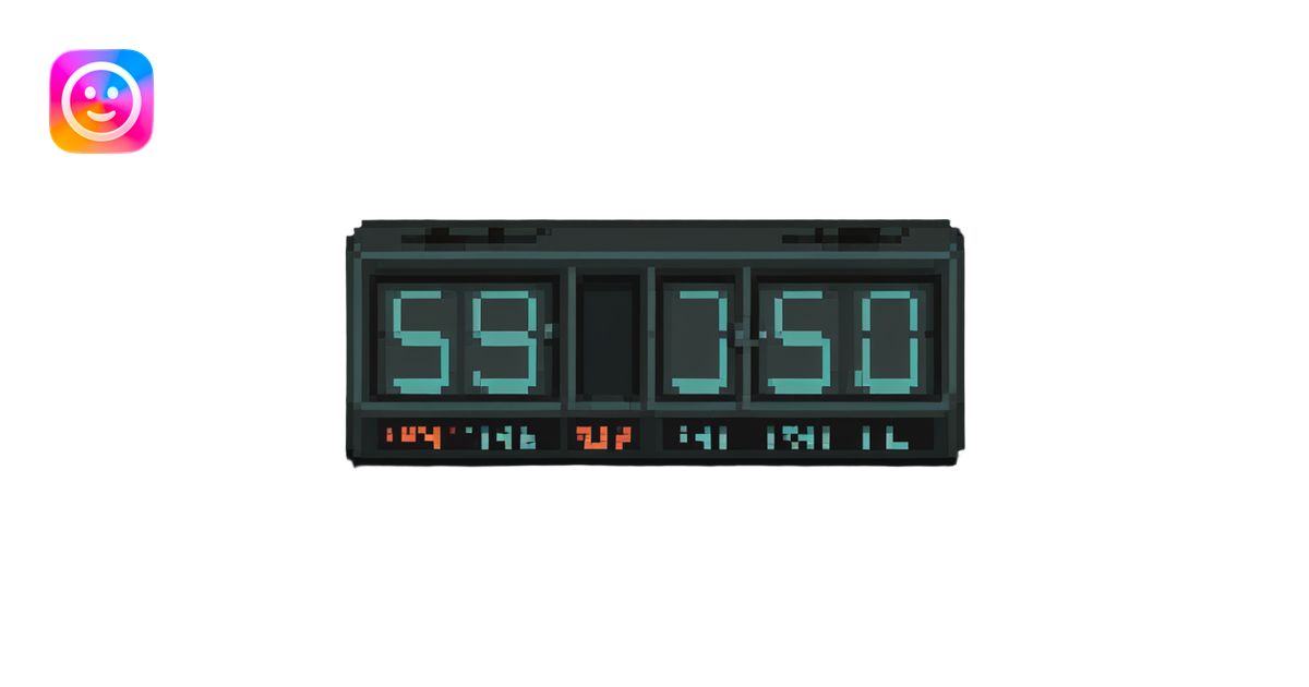 limited time offer countdown clock illustration | AI Emoji Generator